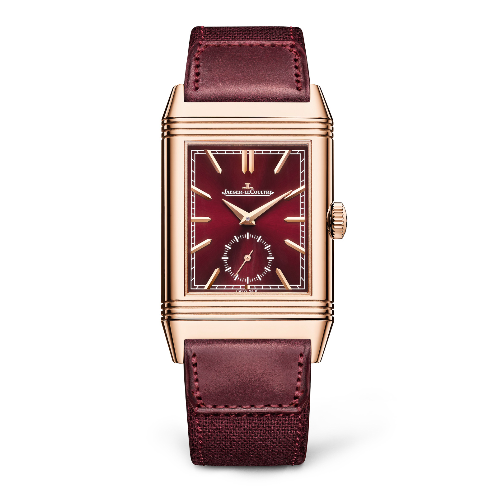 The Jaeger-LeCoultre Reverso Tribute Duoface Fagliano Burgundy