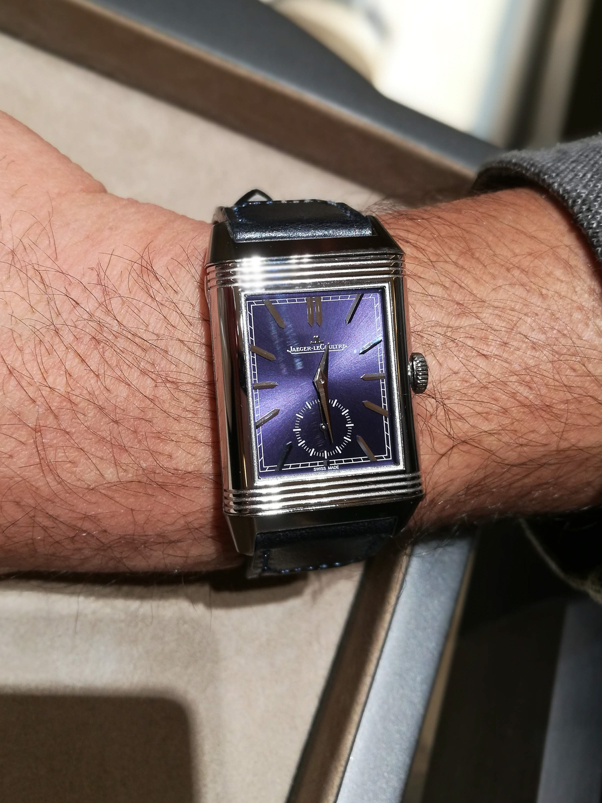 The Jaeger-LeCoultre Reverso Tribute Duoface Fagliano Burgundy